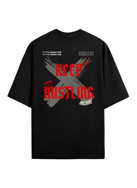 Camiseta Oversized Hustling - Keep Dream
